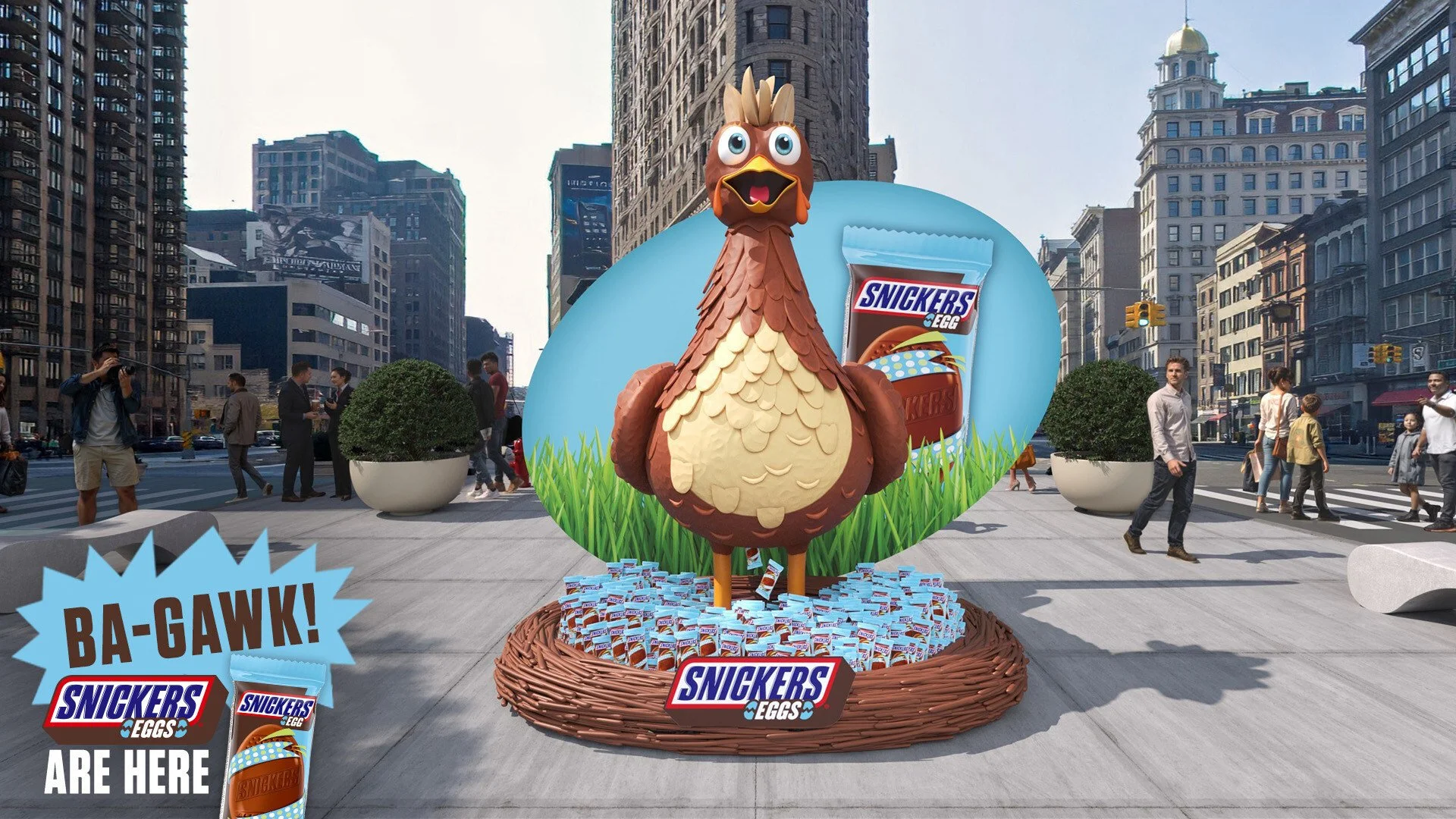 SNICKERS Eggs — NYC for FREE