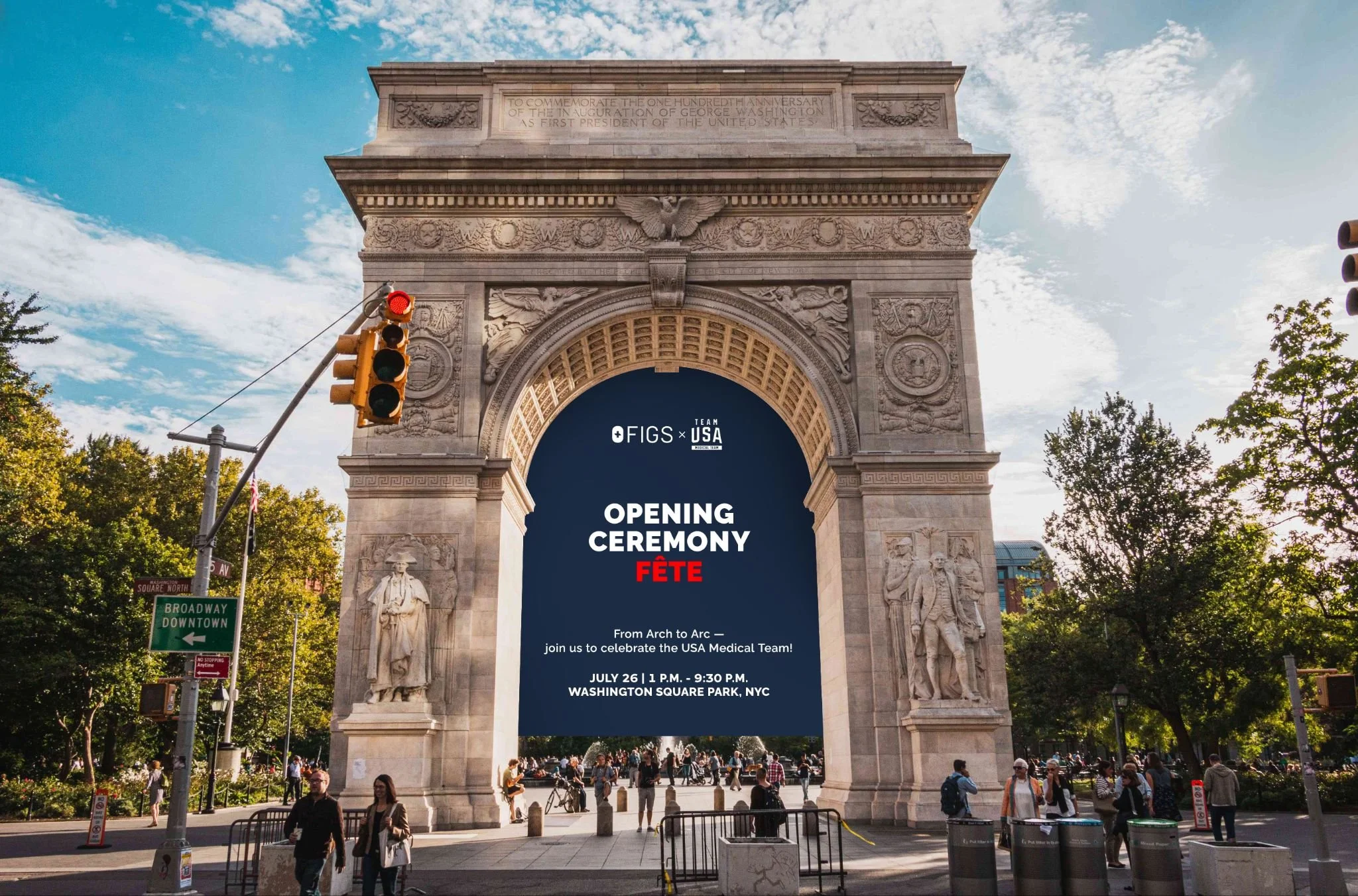 FIGS’ Arch to Arc Event — NYC for FREE