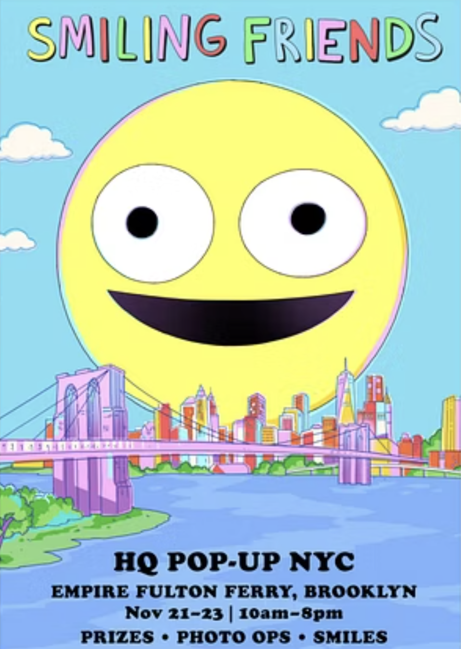 Smiling Friends HQ Pop-Up — NYC for FREE