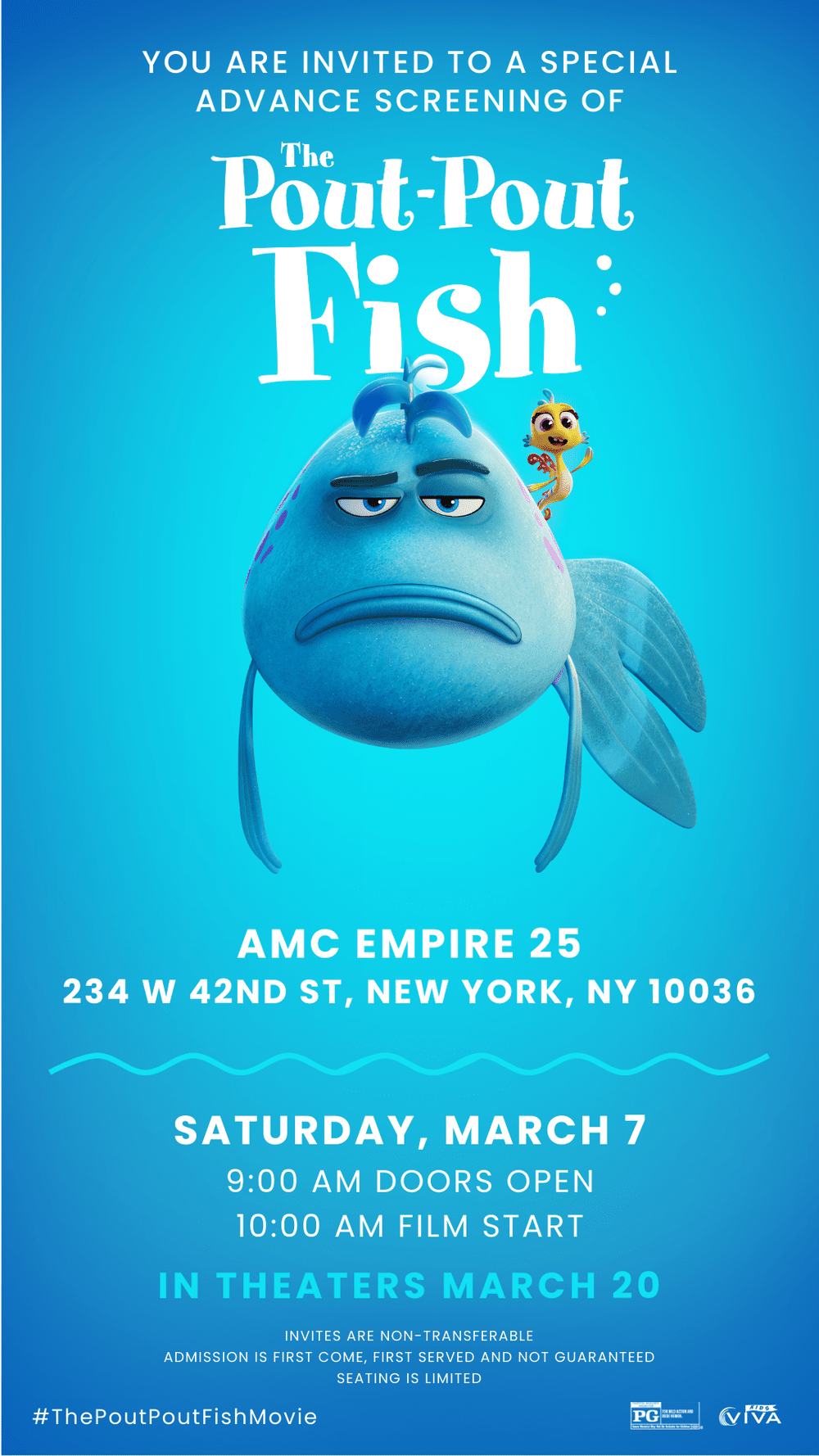 THE POUT POUT FISH Advance Screening — NYC for FREE