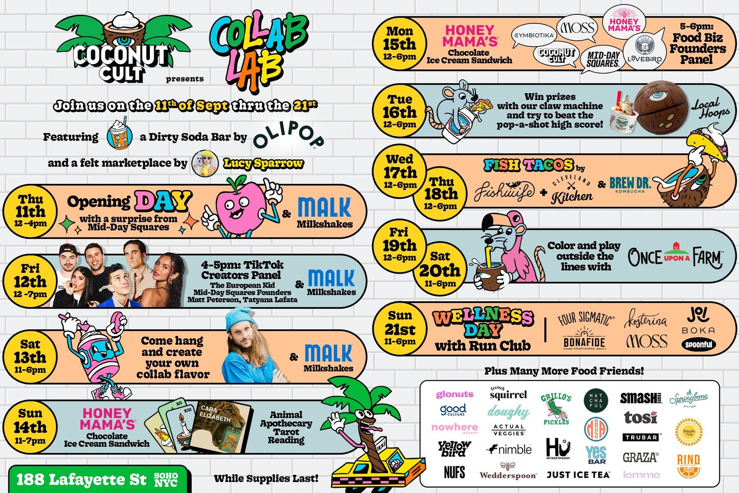 Coconut Cult Collab Lab — NYC for FREE