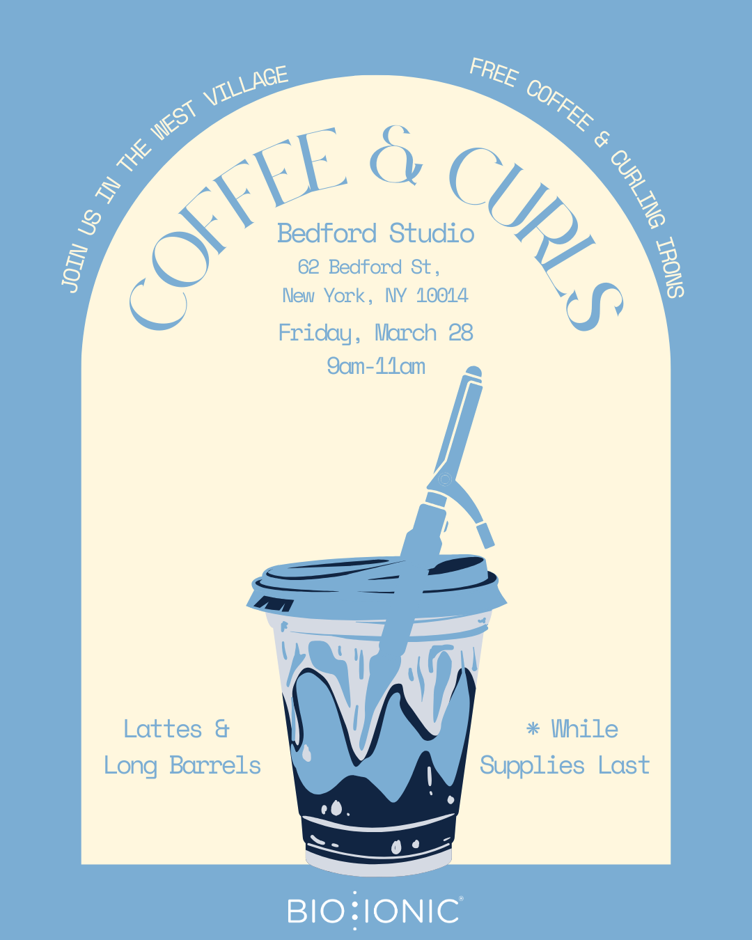 Bio Ionic Coffee & Curls — NYC for FREE