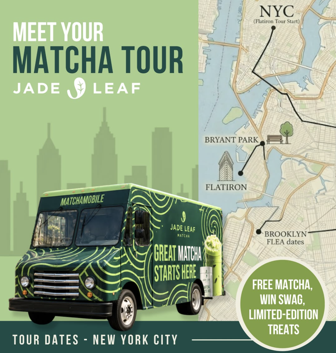 Jade Leaf Meet Your Matcha Tour — NYC for FREE