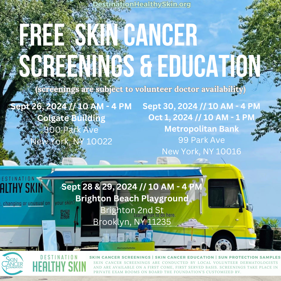 Destination Healthy Skin Free Skin Cancer Screenings — NYC for FREE