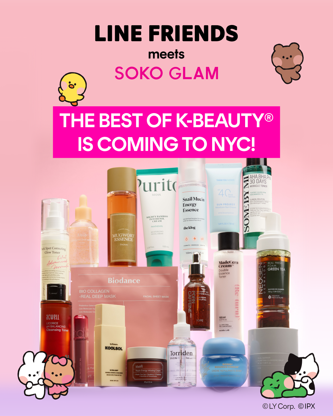 Soko Glam x Line Friends NYC Pop-Up — NYC for FREE