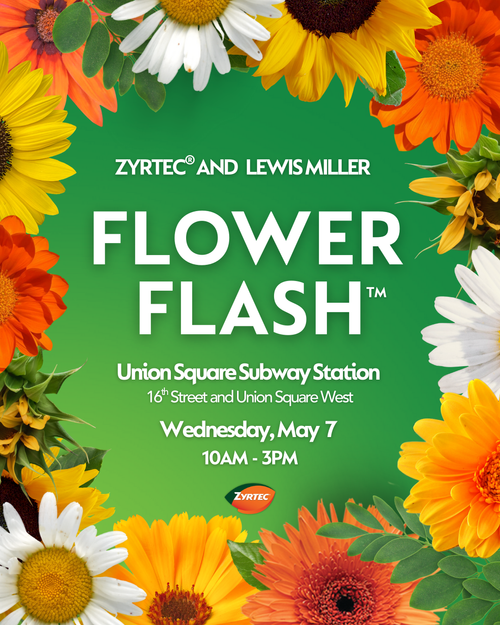Zyrtec x Lewis Miller Flower Flash — NYC for FREE