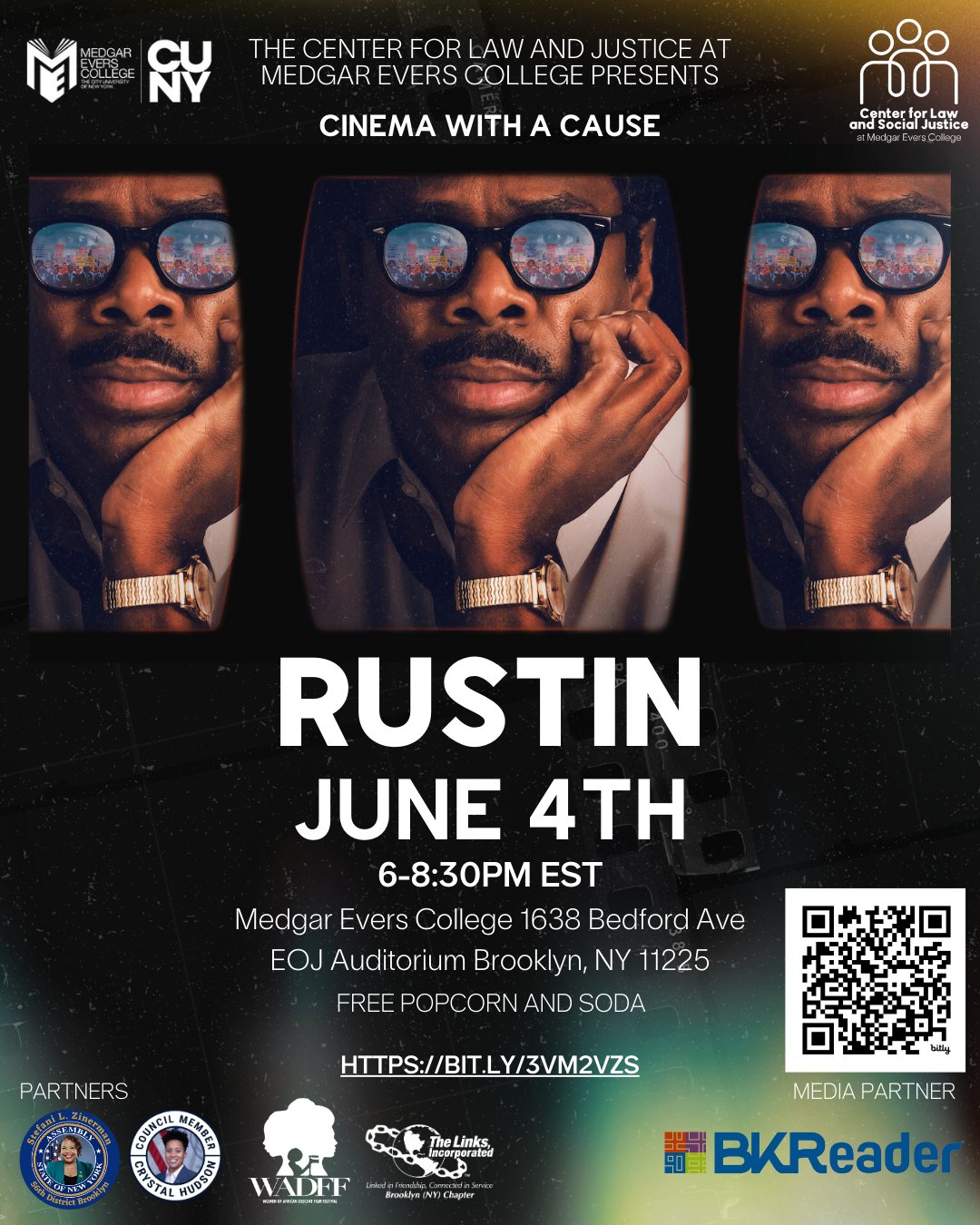 Cinema with a Cause: Rustin — NYC for FREE