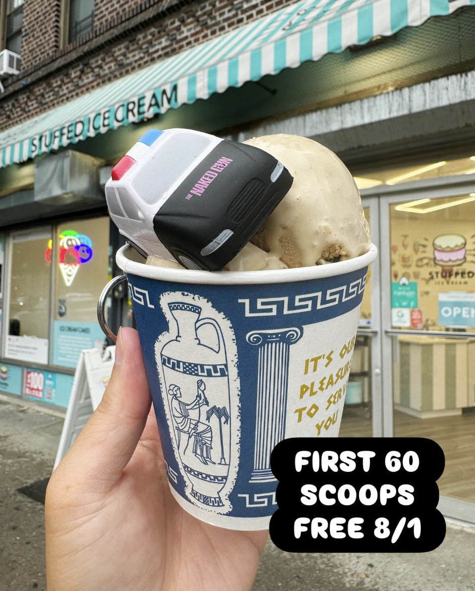 The Naked Gun x Stuffed Ice Cream — NYC for FREE