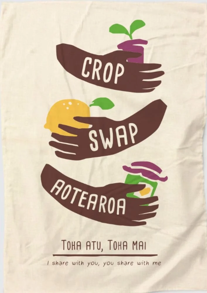 Support Crop Swap Aotearoa with a Fundraiser Tea Towel! — Sustainable ...