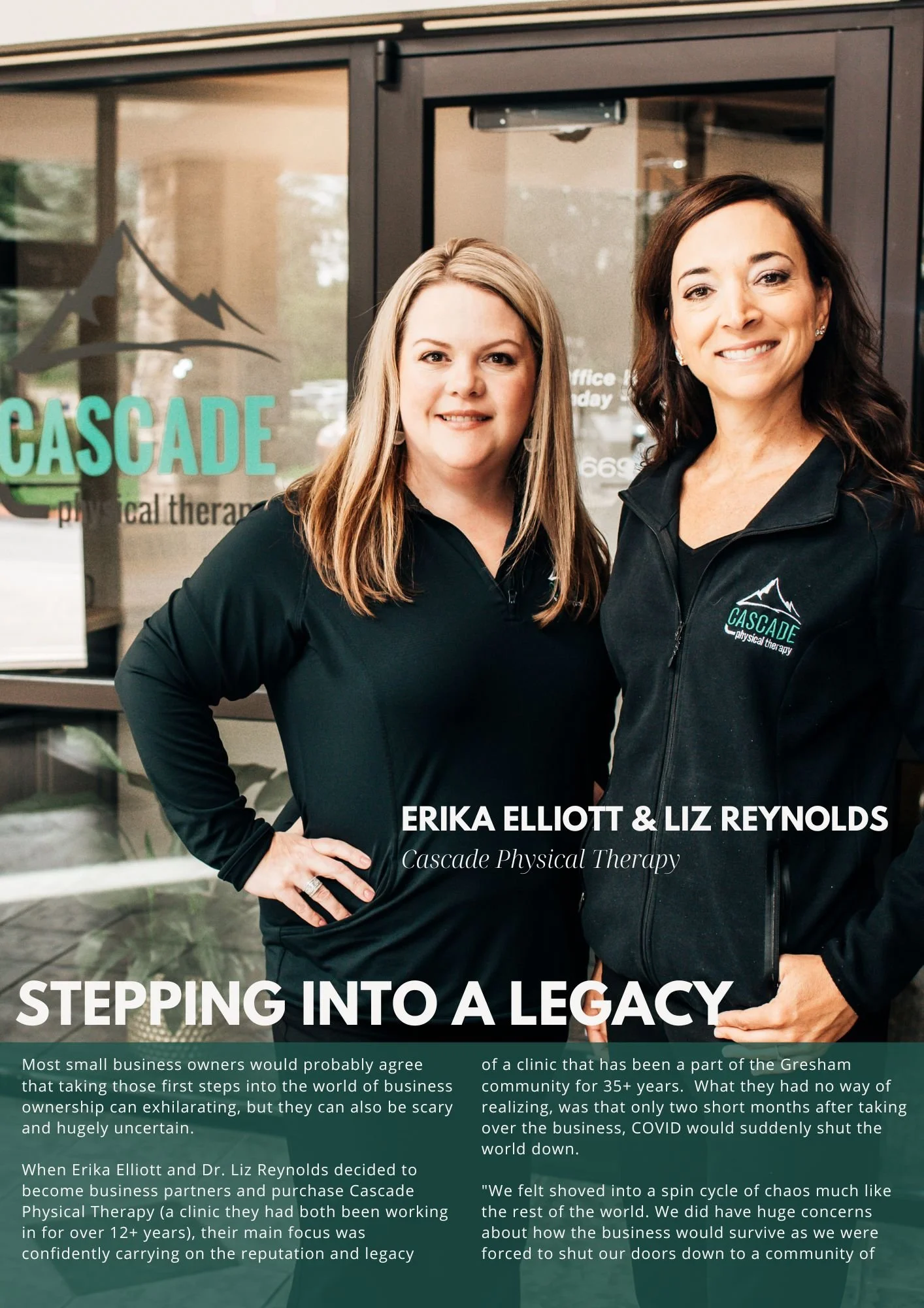 2023 SHE.E.O. ERIKA ELLIOTT and DR. LIZ REYNOLDS, DPT. — Nicole ...