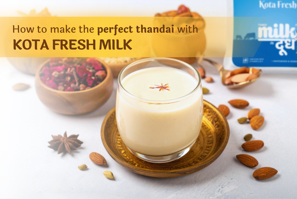 Thandai Recipe with Kota Fresh Milk – Easy Homemade Summer Cooler ...