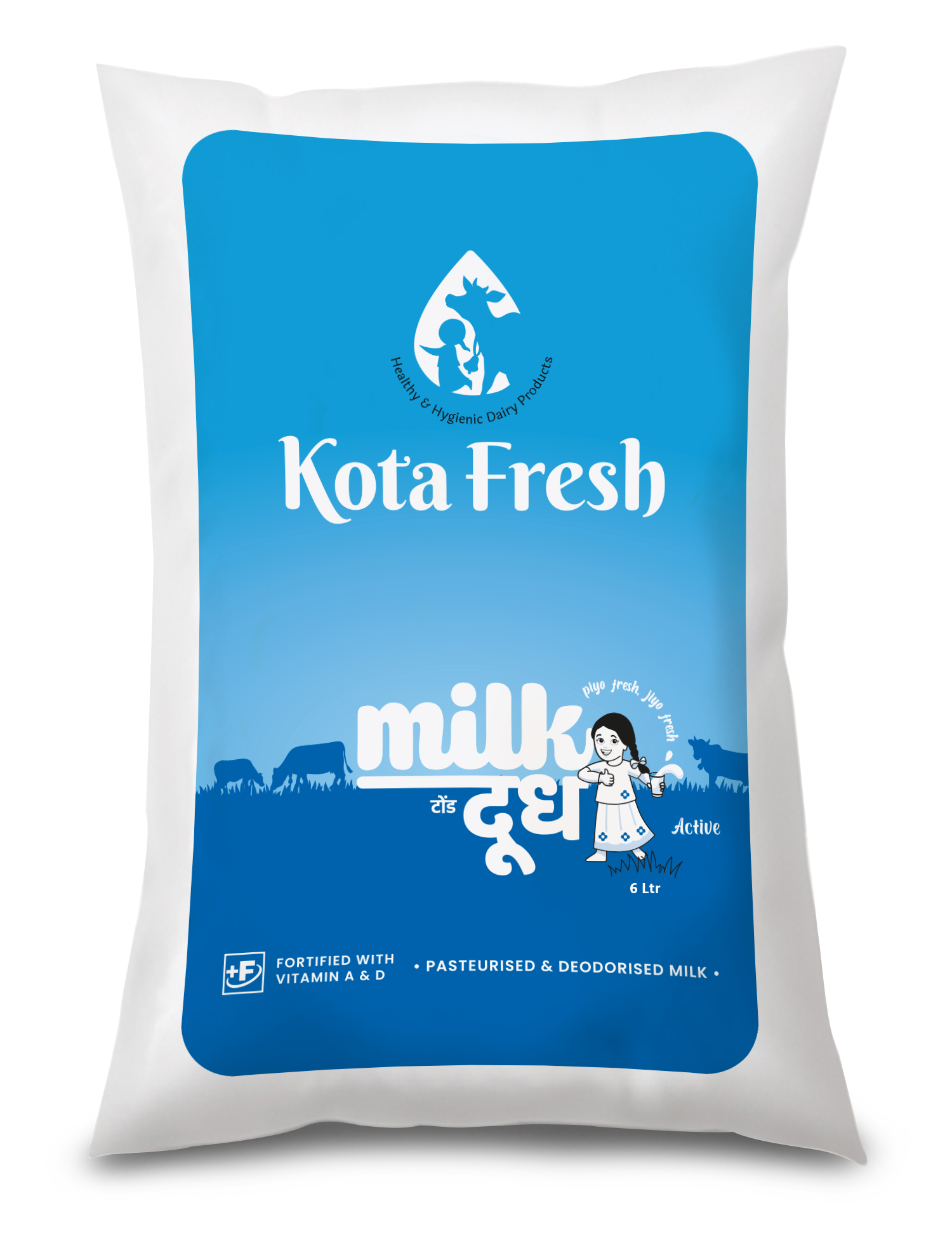 Double Toned Milk Active in Kota - Kota Fresh Dairy