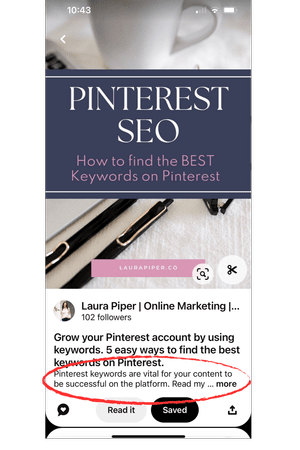 How to Use Keywords To Write The Best Pin Descriptions — Pinterest ...