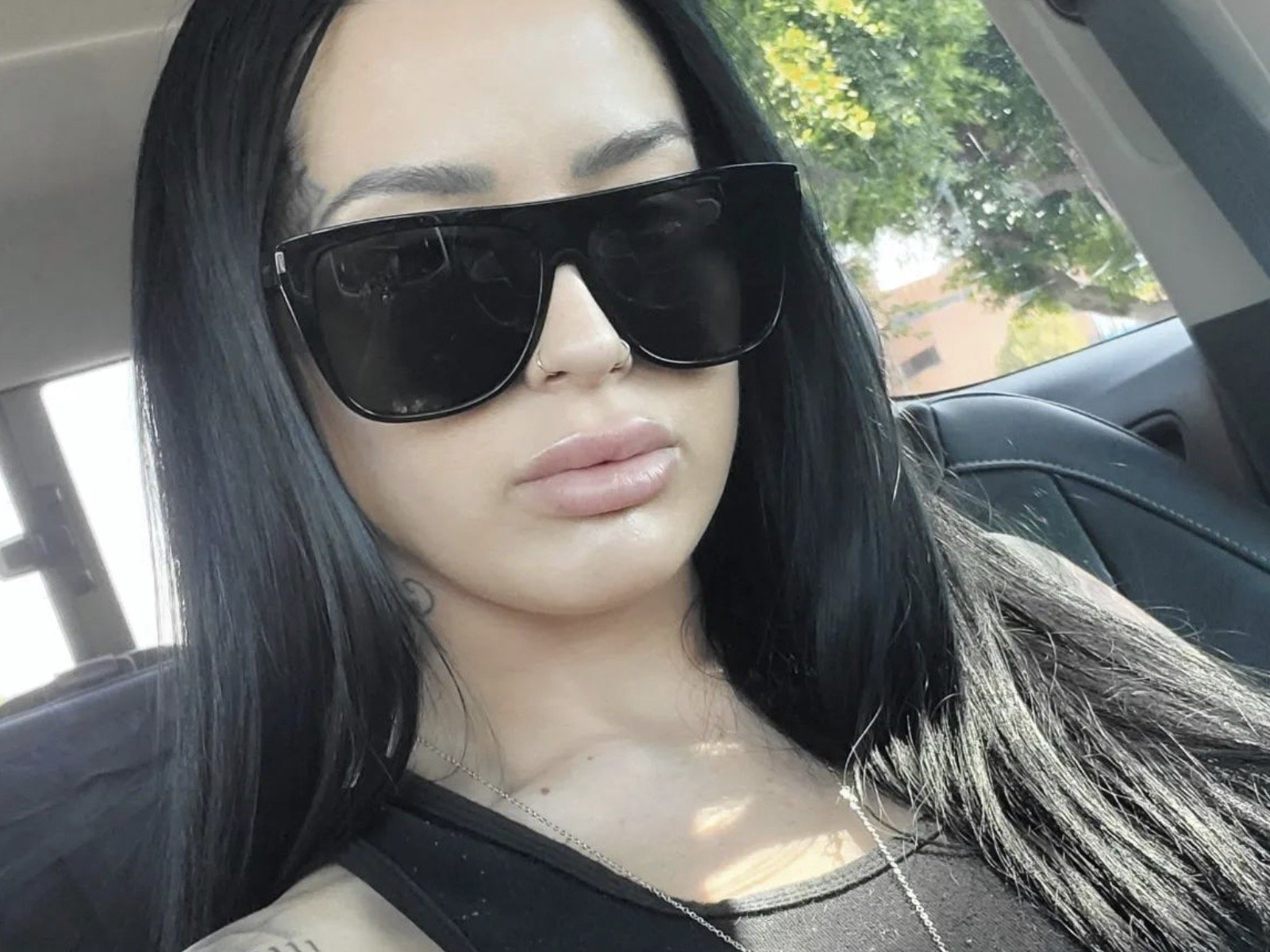 Katrina Jade The Tattooed Beauty Has The Best Car Stare Selfie In🆙
