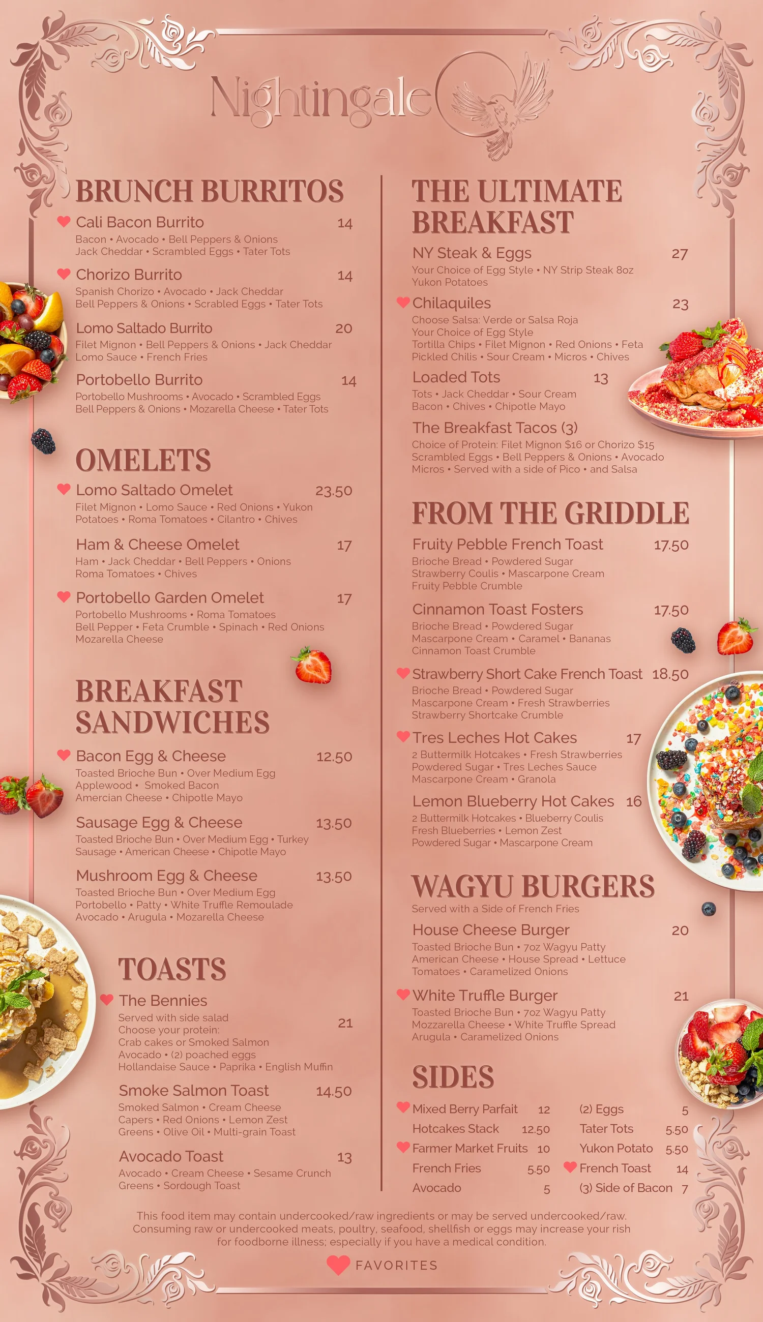Menu 1 — NIGHTINGALE