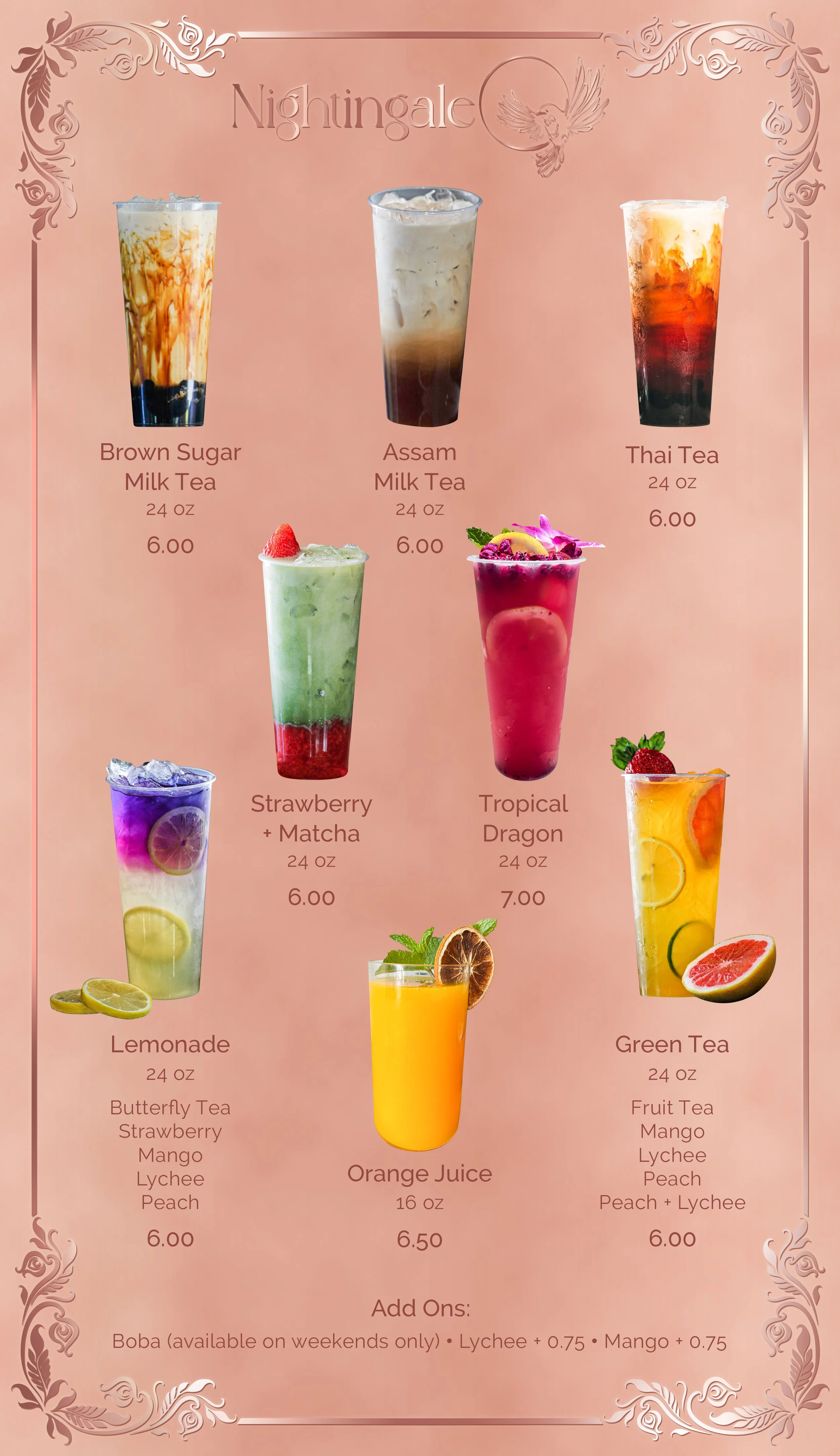 Menu 1 — NIGHTINGALE