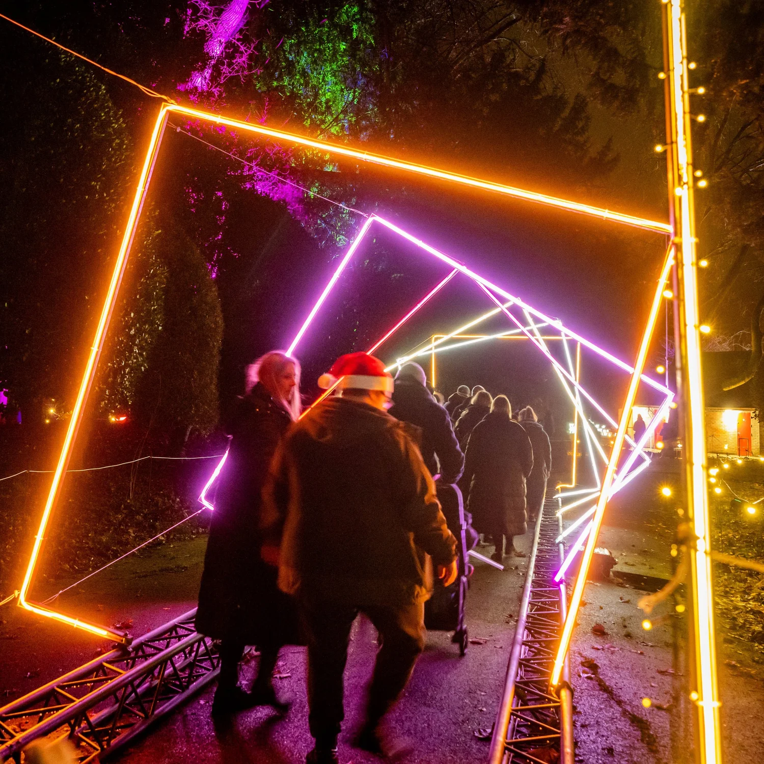 Winter Light Trail at Tingley Garden Centre | Santa & Christmas Light ...