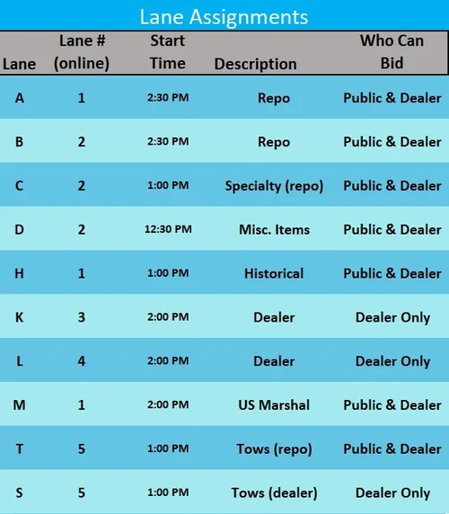 Public Information — Skipco Auto Auction