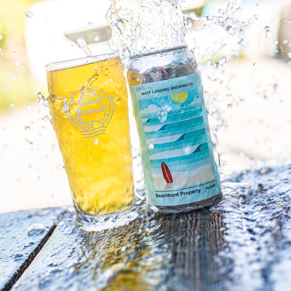Beachfront Property Pilsner — Mast Landing Brewing Company