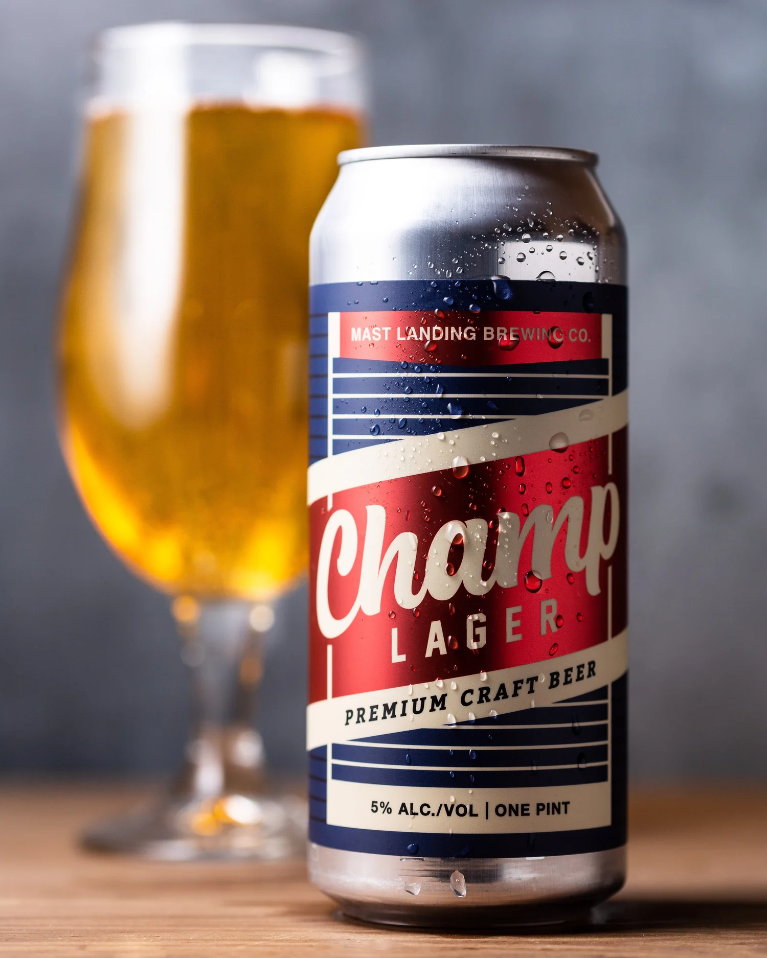 Champ Lager — Mast Landing Brewing Company