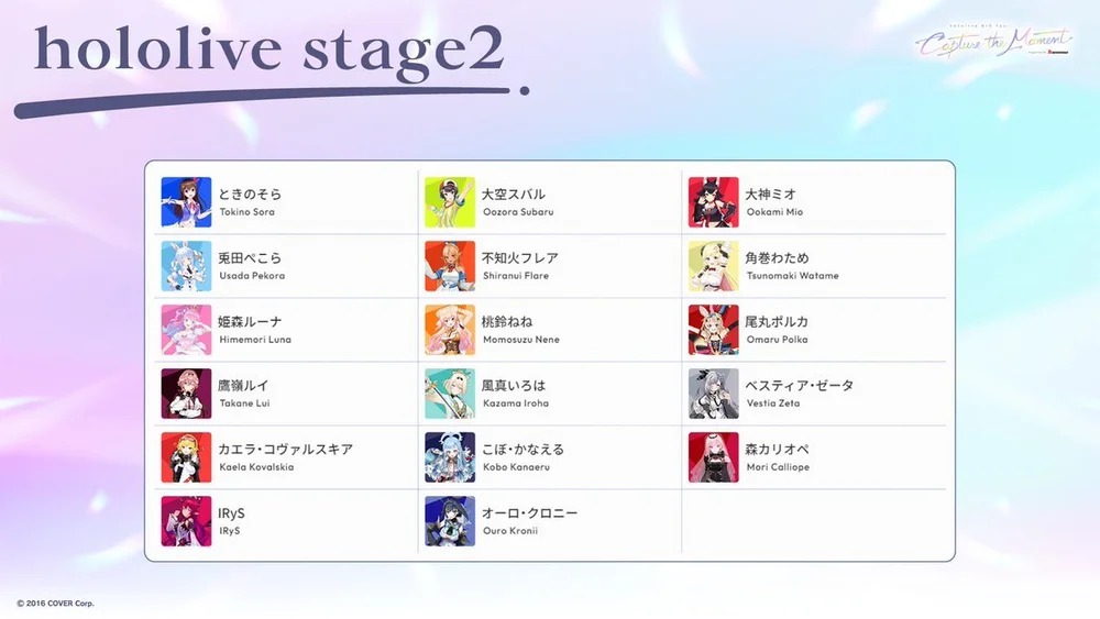 Details on hololive 5th fes. “Capture the Moment” and hololive SUPER ...