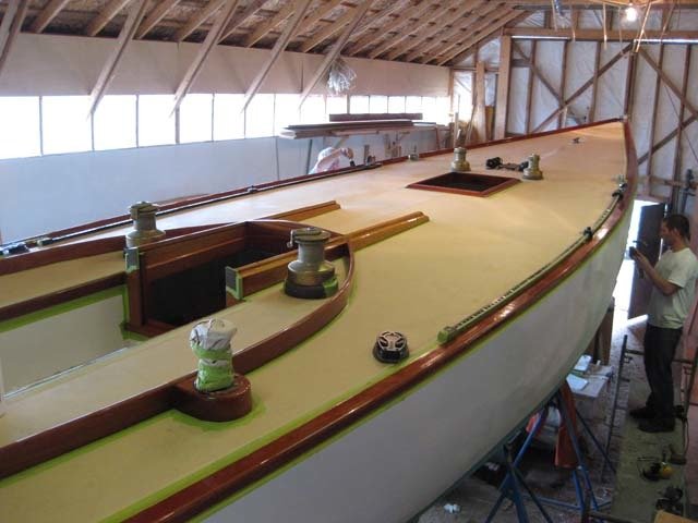 Seneca is a 1907 Herreshoff designed P Class Bermudan Sloop restored by ...