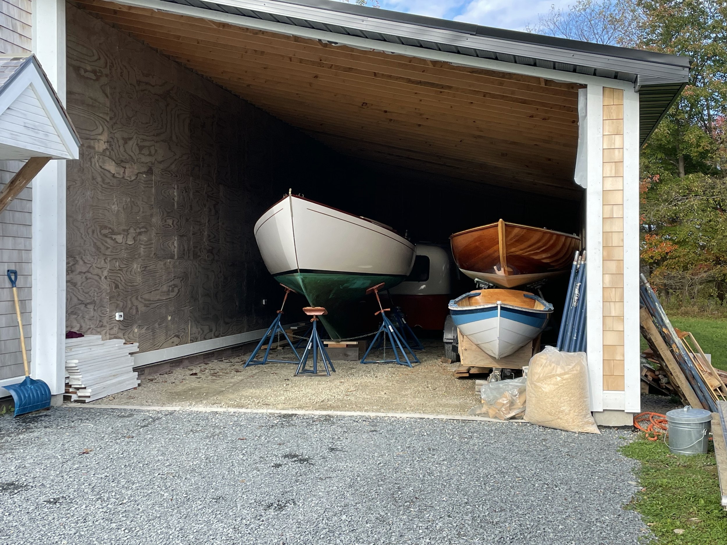 Tern Boatwork's new boat shop, built in 2020, is located in West LaHave ...