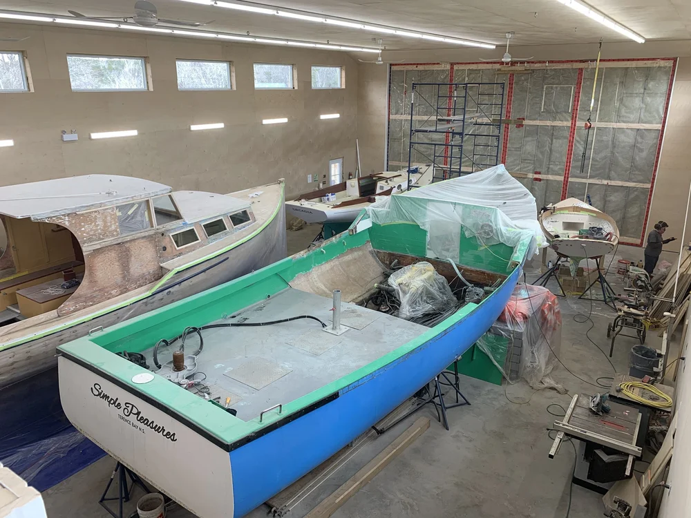 Tern Boatwork's new boat shop, built in 2020, is located in West LaHave ...