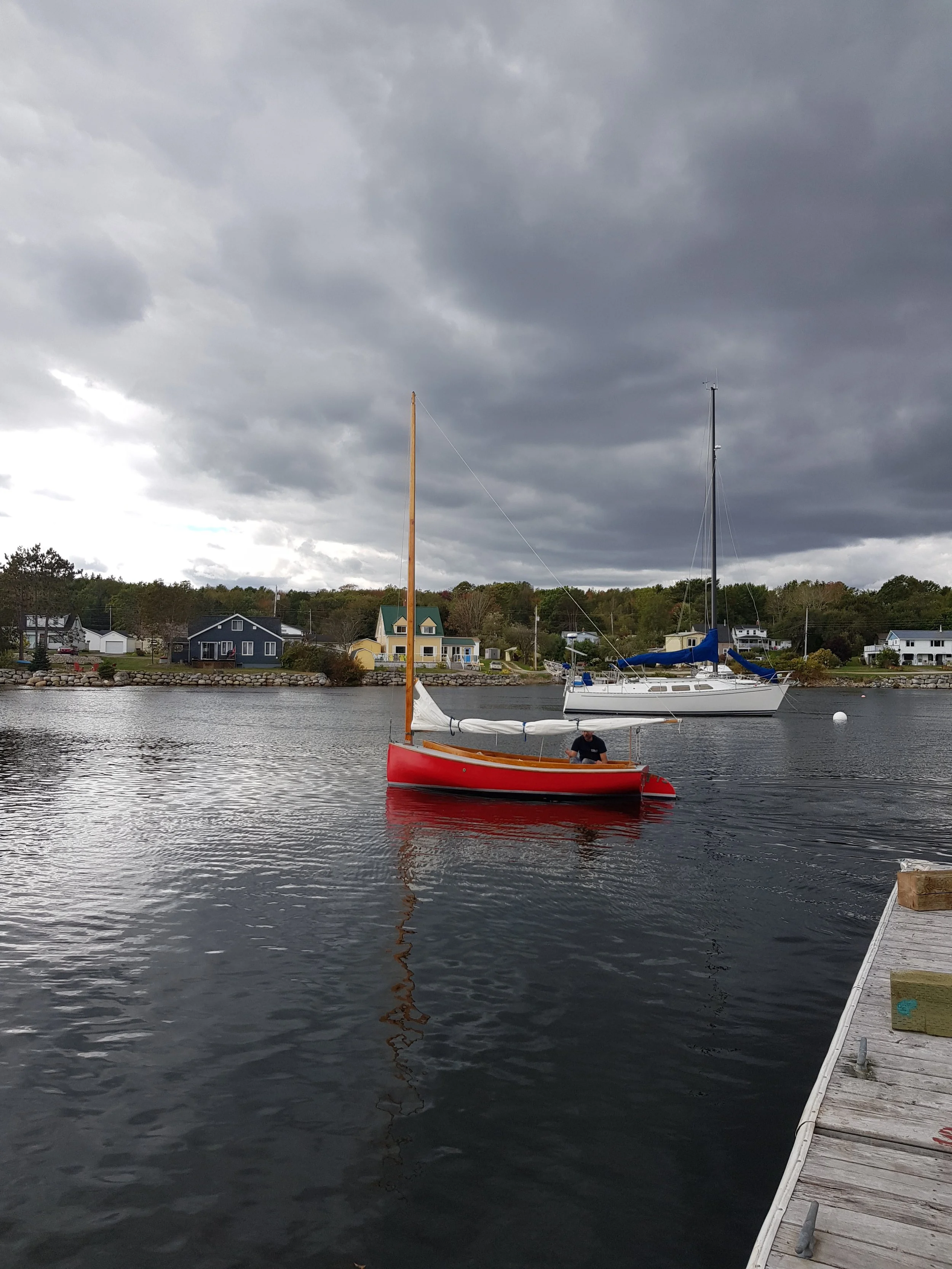 Alice is a Wenaumet Kitten Catboat restored by Tern Boatworks on the ...