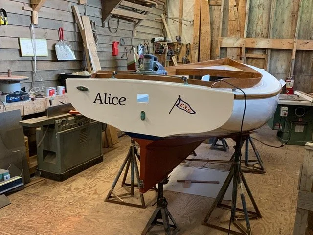 Alice is a Wenaumet Kitten Catboat restored by Tern Boatworks on the ...