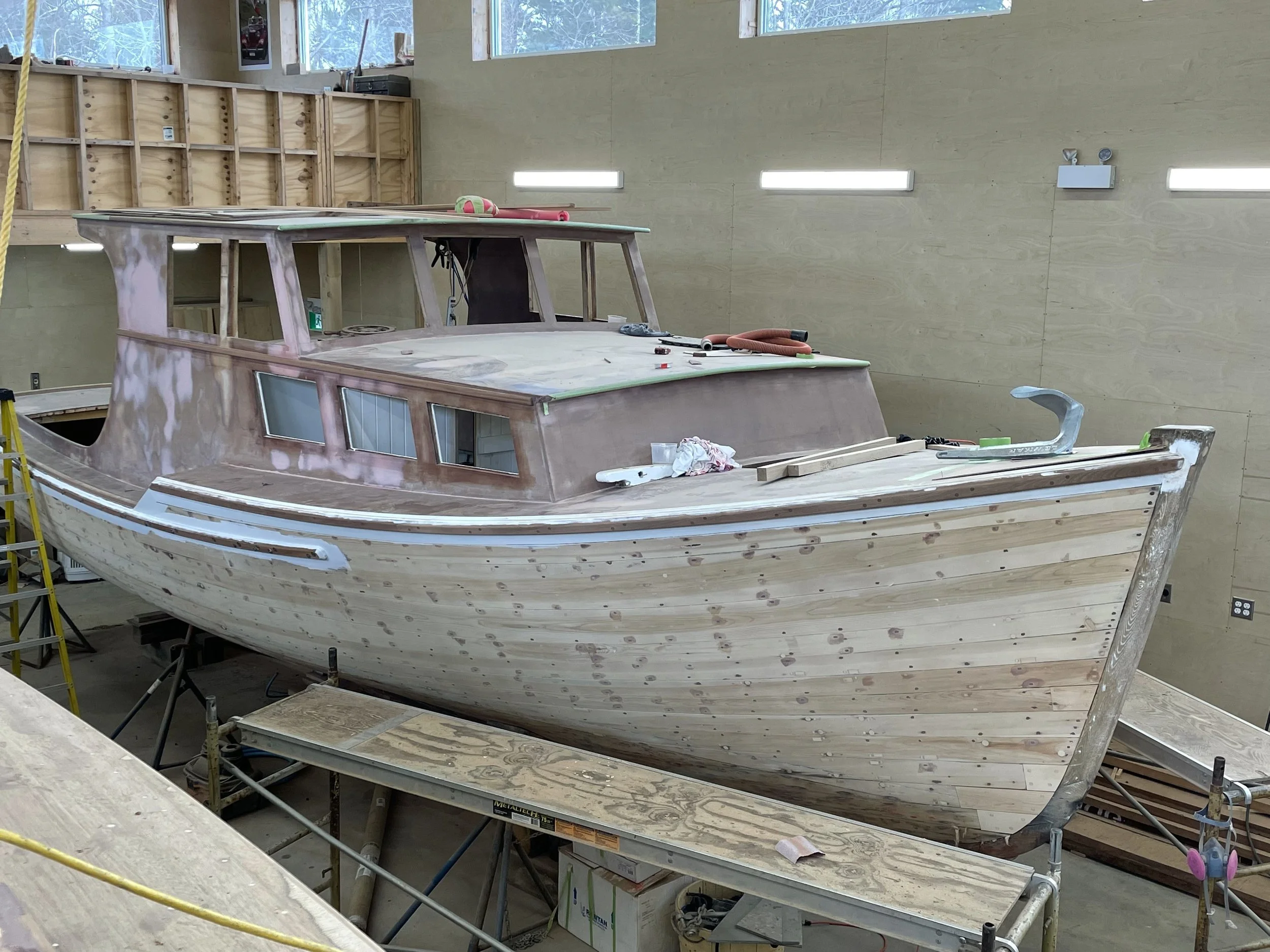 Tern Boatworks builds and restores wooden boats on site on the south ...