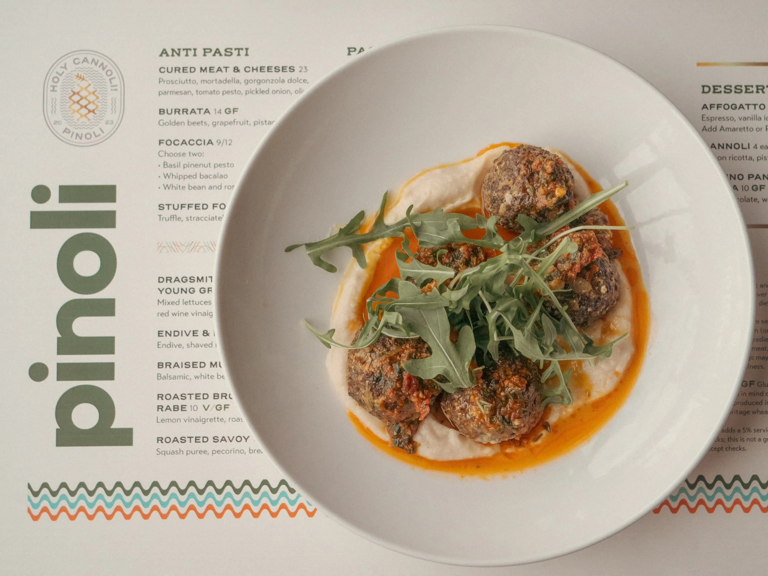Menu — Pinoli Restaurant