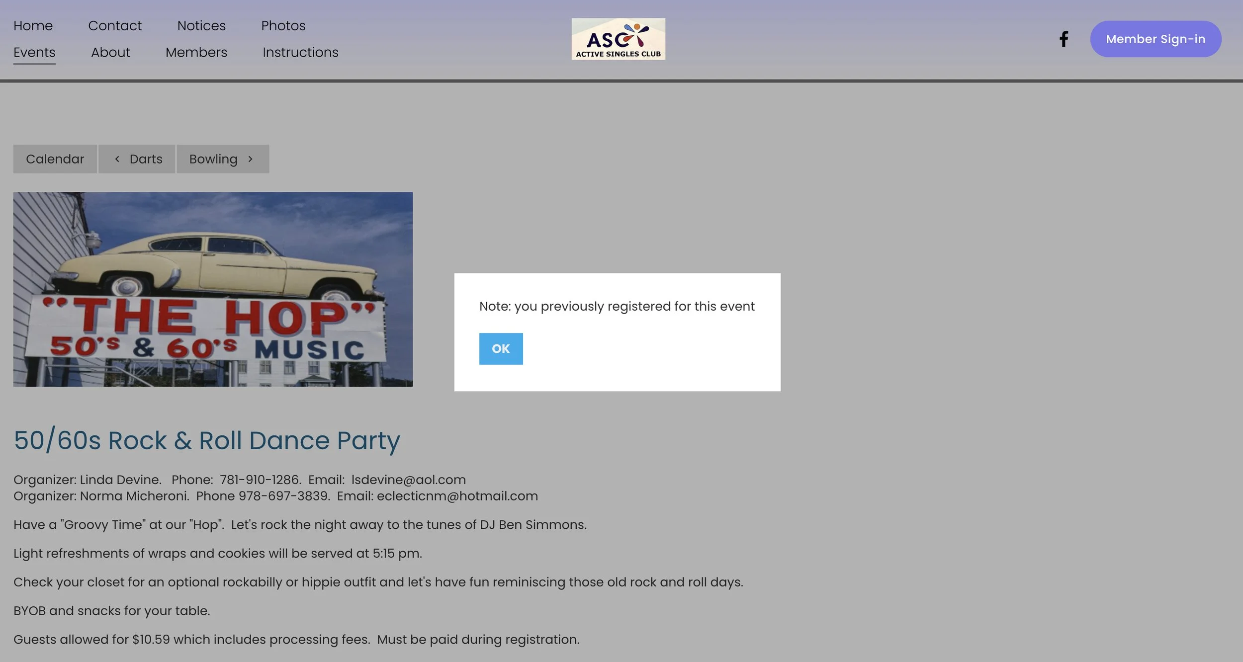 How to Register for an Event/Activity — OTOW Active Singles Club
