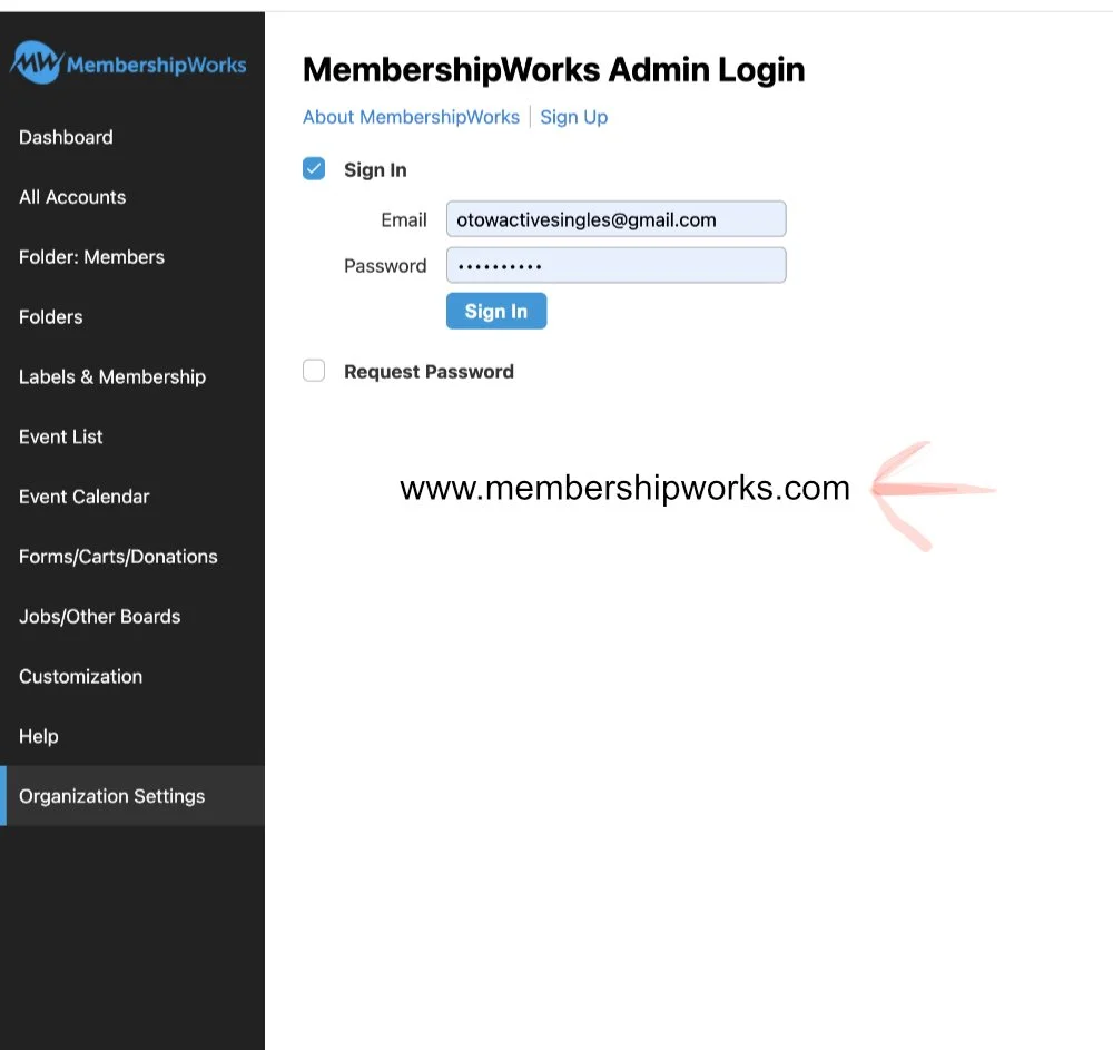 How to Accept a New Member — OTOW Active Singles Club