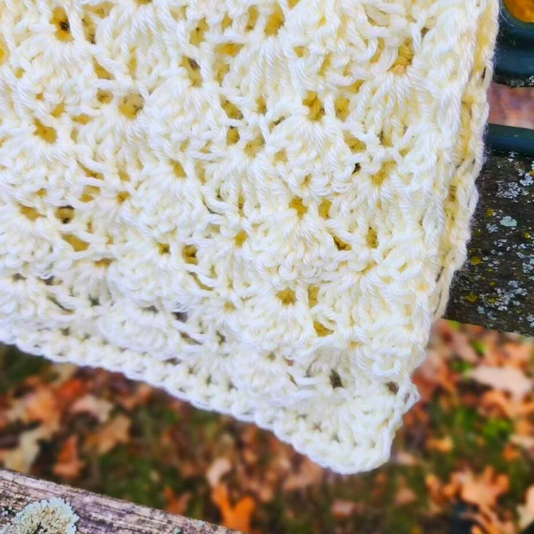 Shell Stitch Wedding Shawl Crochet Pattern — Summerbug Crafts