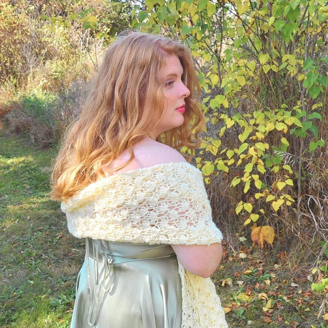 Shell Stitch Wedding Shawl Crochet Pattern — Summerbug Crafts