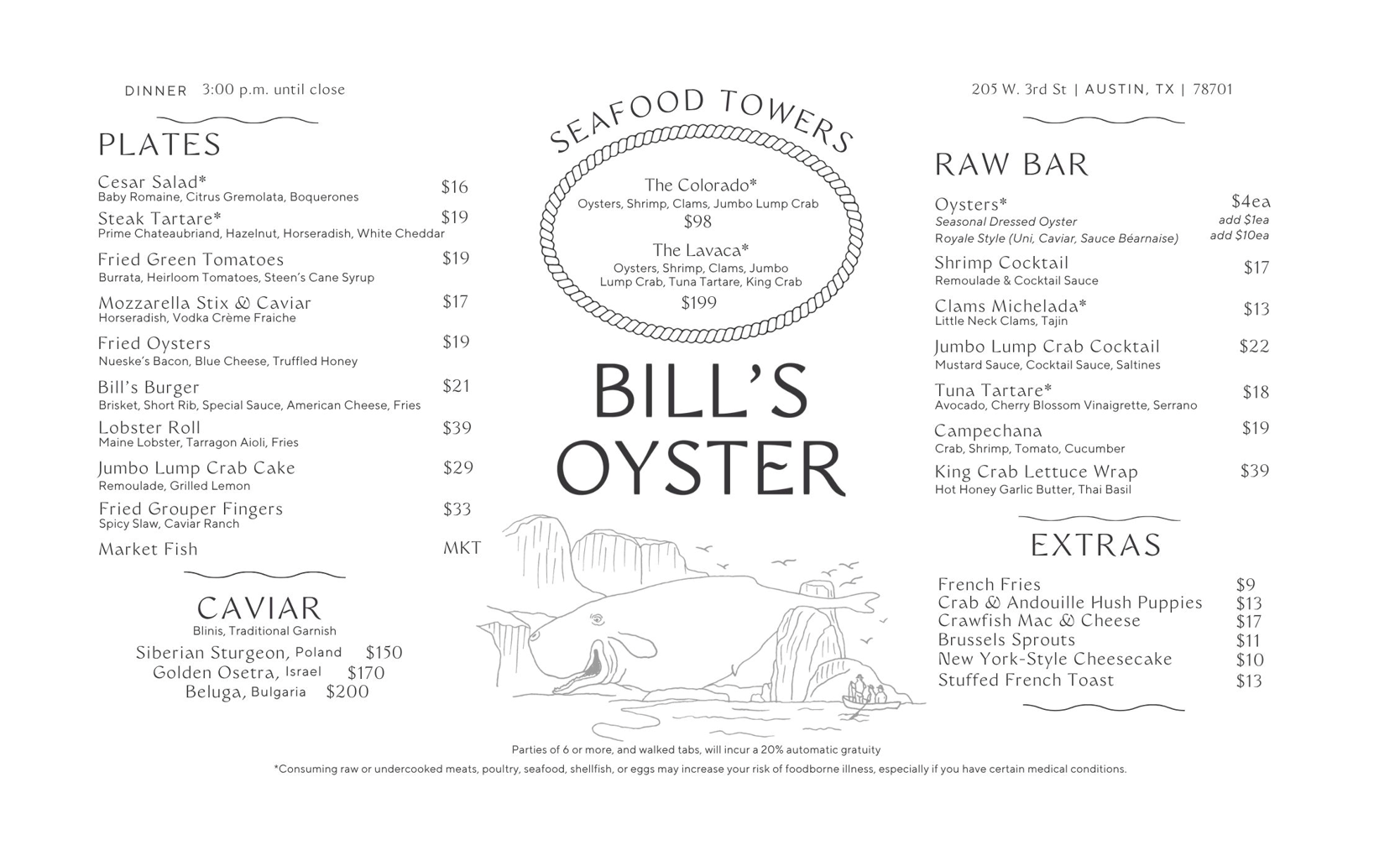 Bill's Oyster | Bar & Restaurant