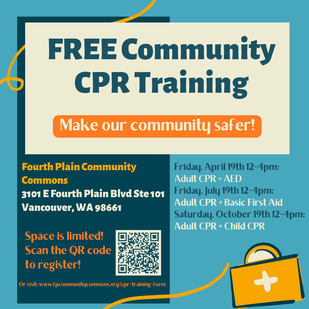 FREE Community CPR Training — Fourth Plain Forward