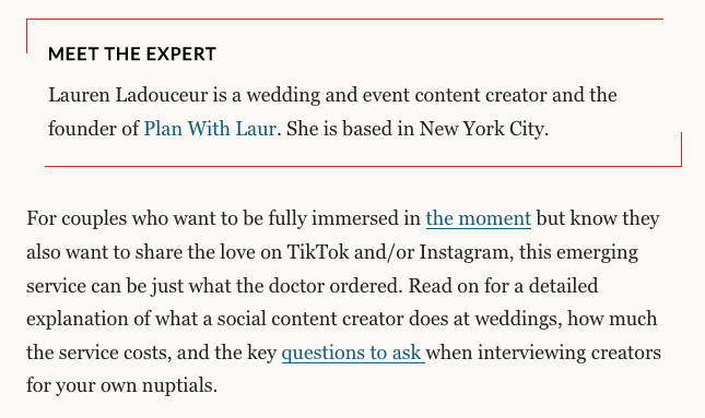 Wedding Content Creation — Plan With Laur