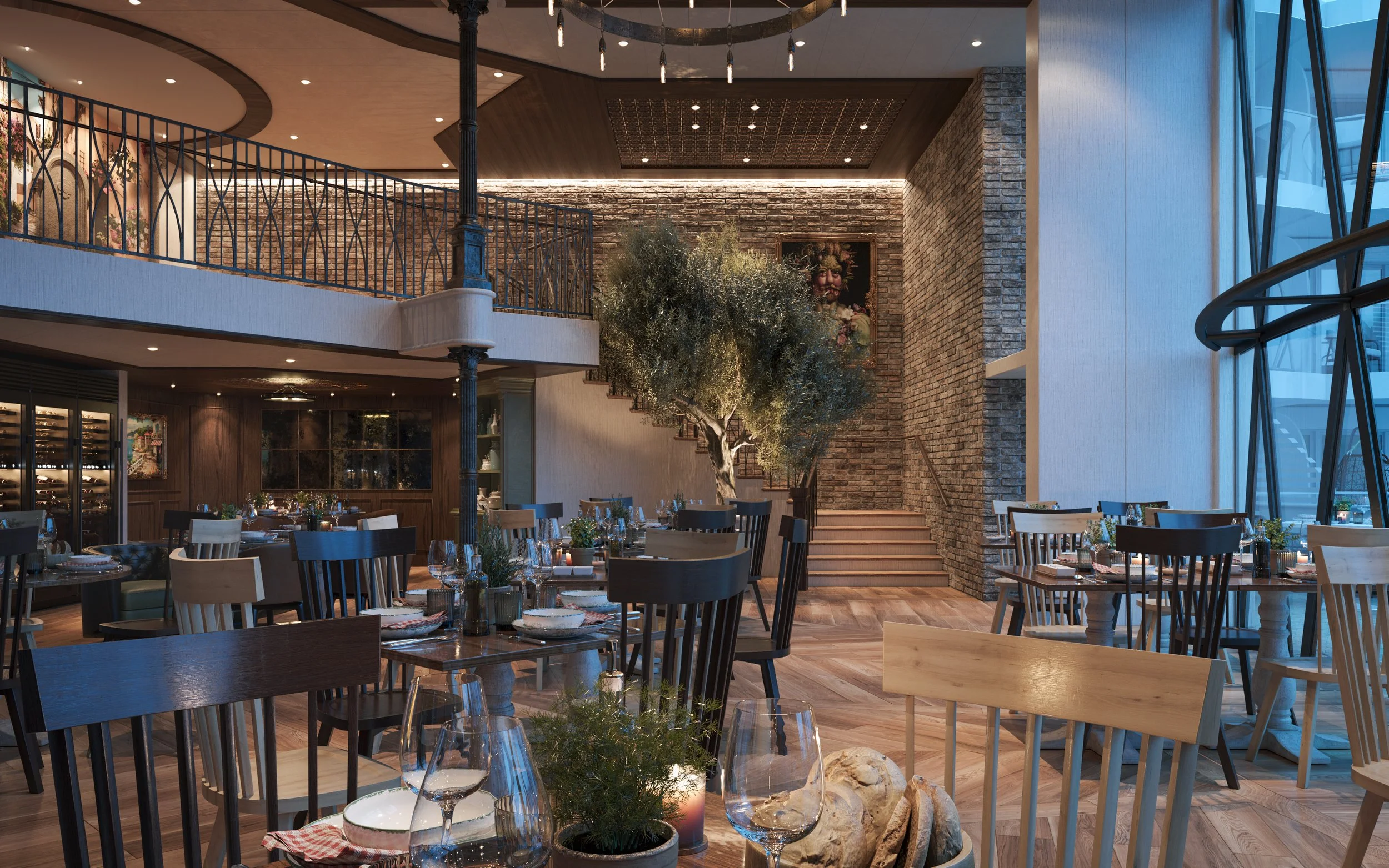 Italian family style restaurant and lounge mixing traditional and ...