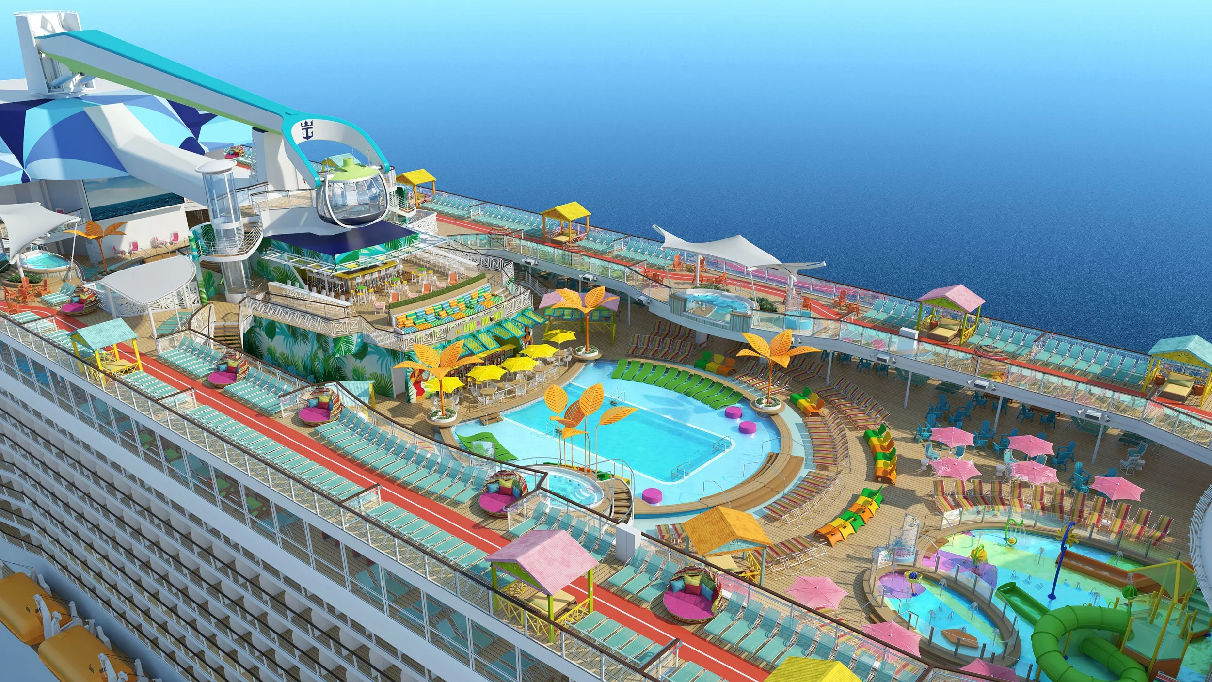 Pool deck and resort style design for Royal Caribbean — Robert Soldo Design