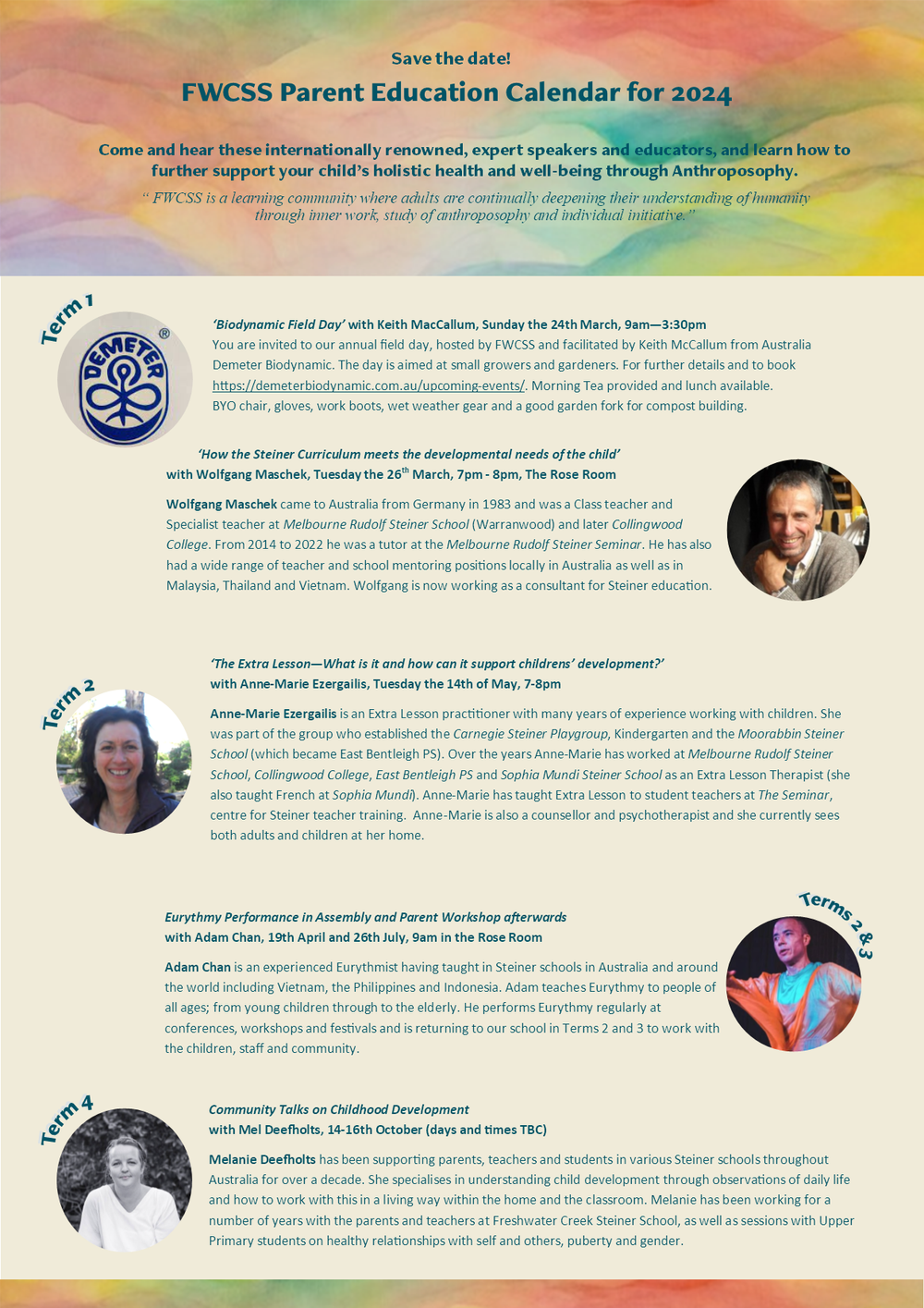 What's On — Freshwater Creek Steiner School