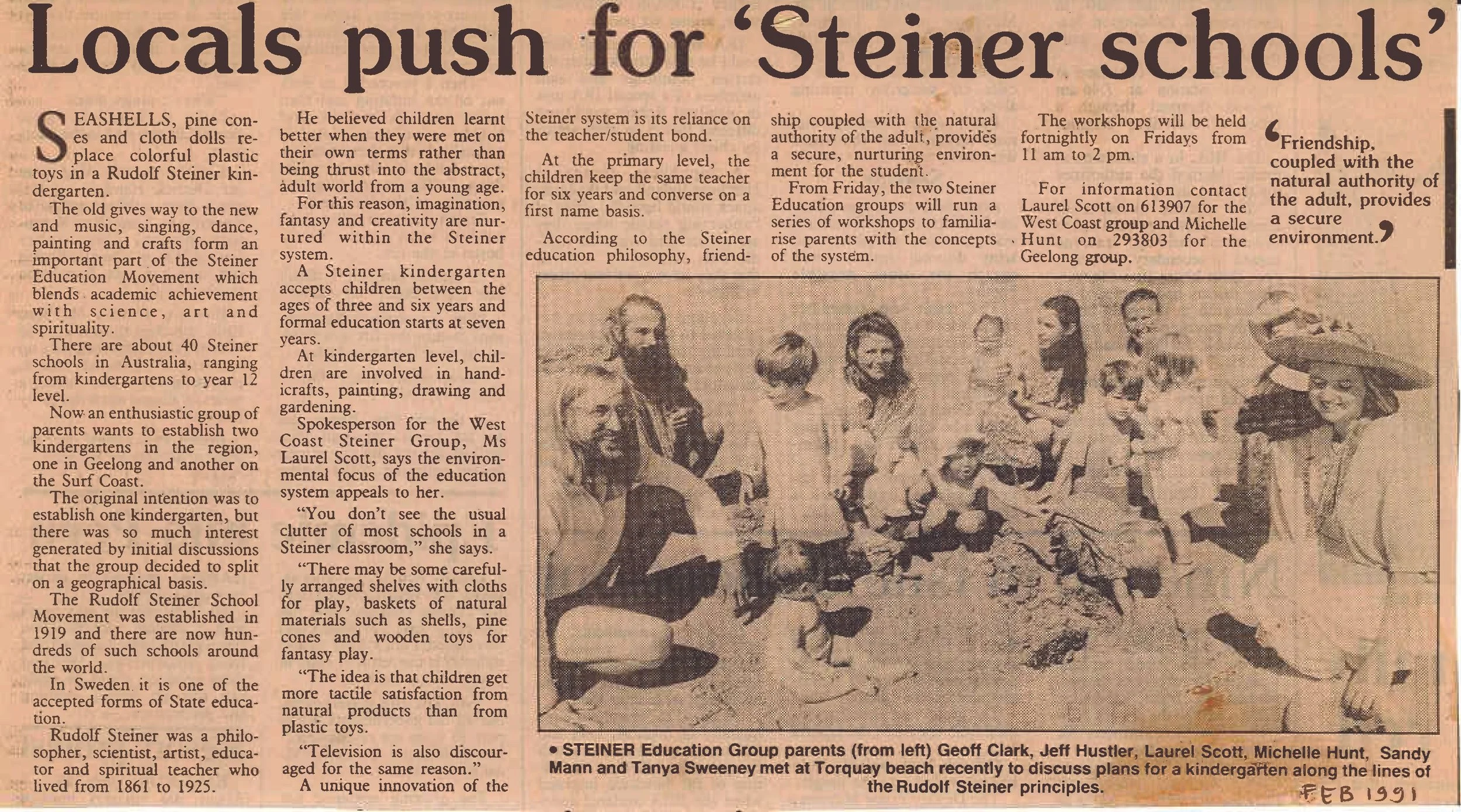Our Story — Freshwater Creek Steiner School
