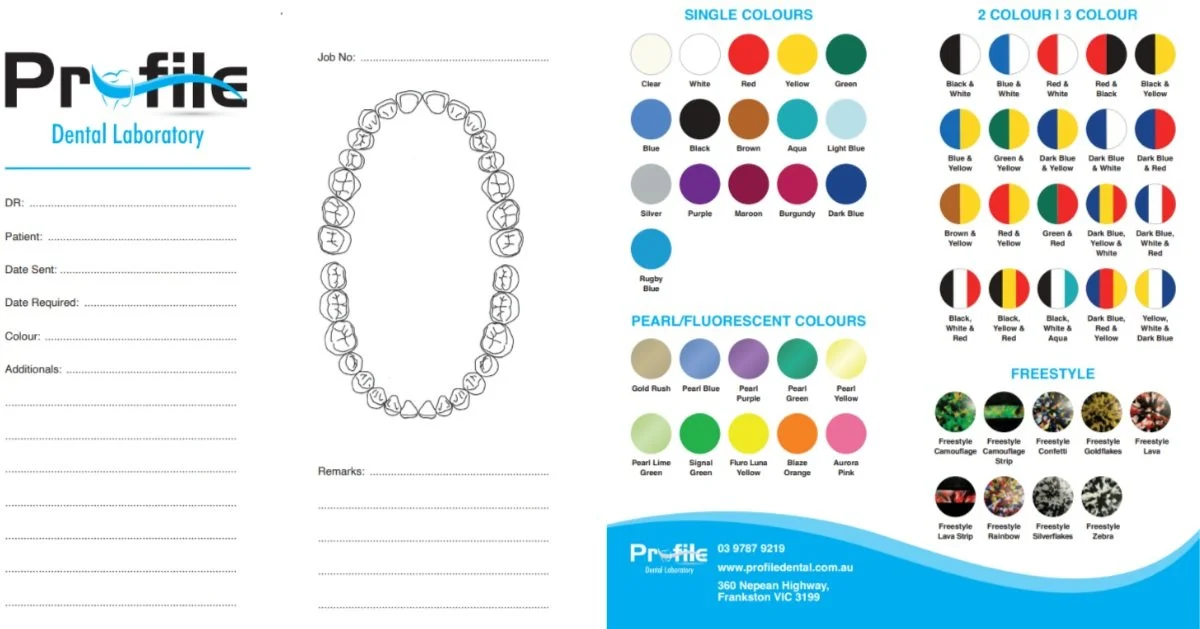 Download Lab Sheets — Profile Dental lab