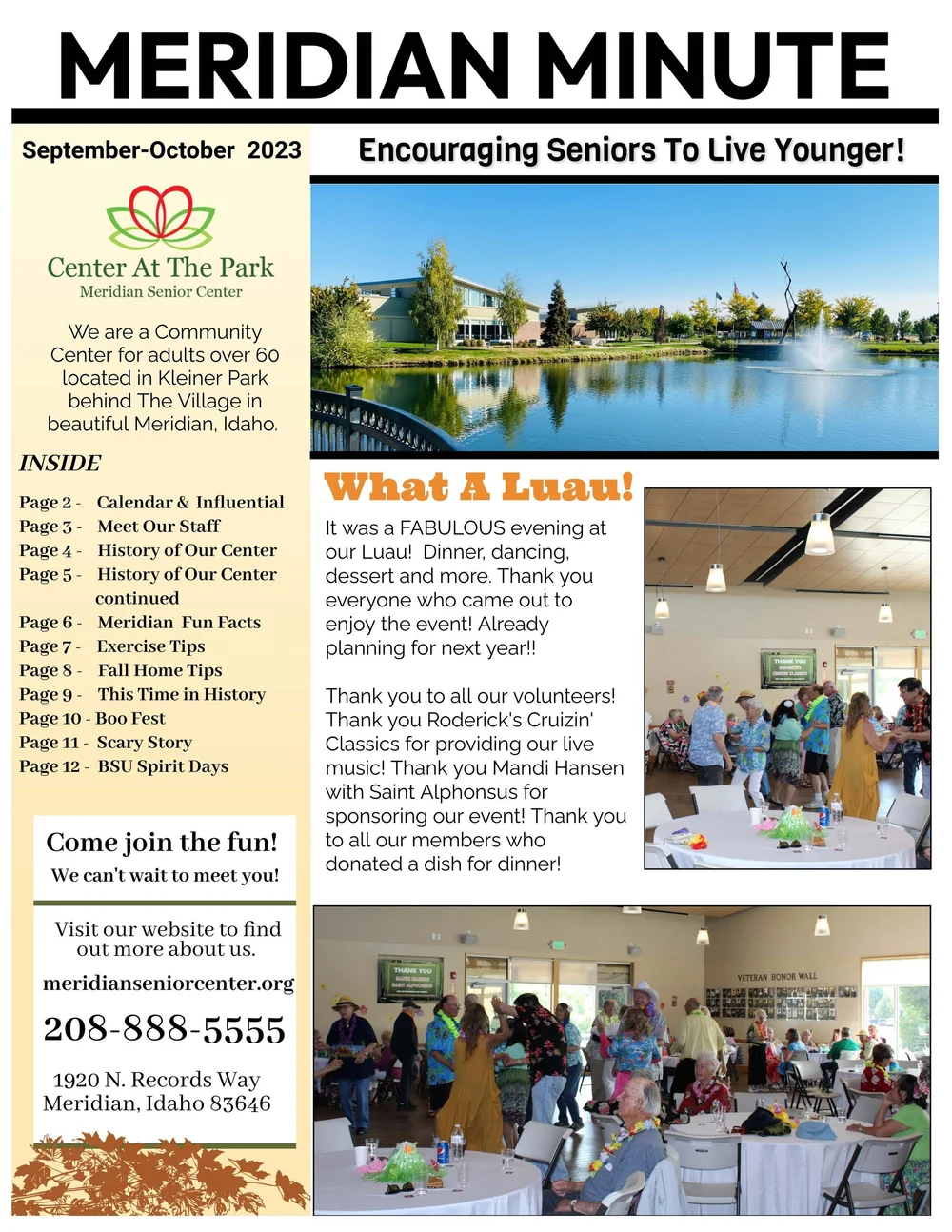 NEWSLETTERS 2023 — Meridian Senior Center