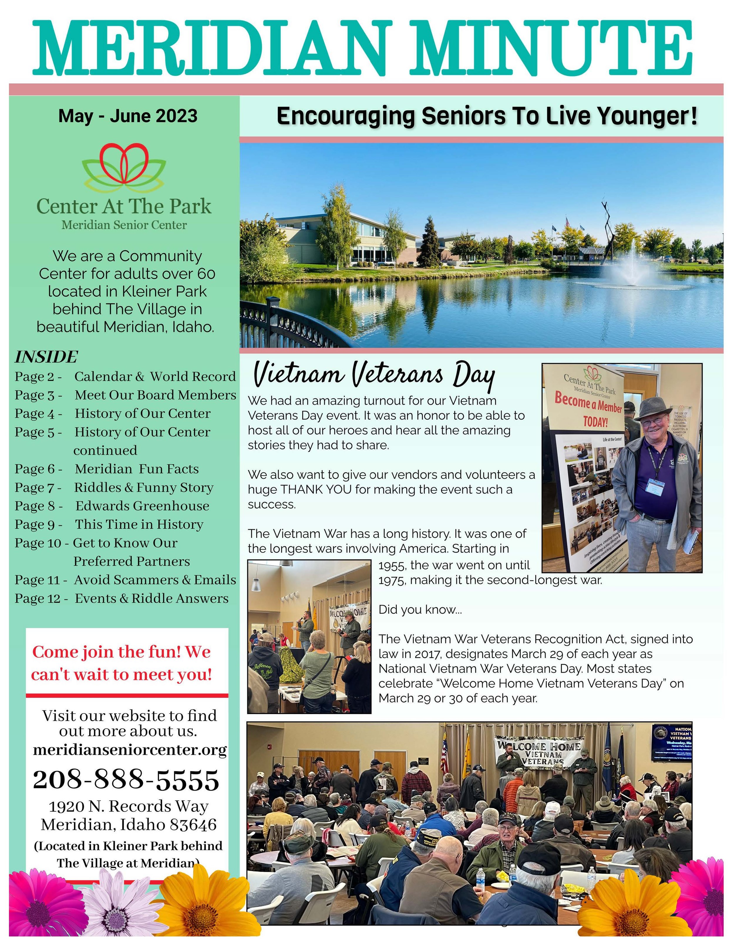 NEWSLETTERS 2023 — Meridian Senior Center