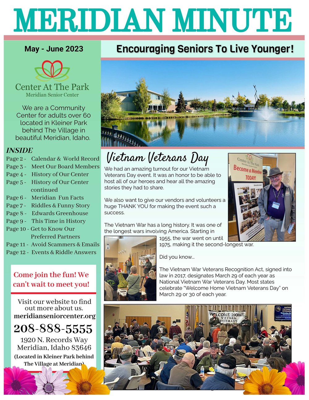 NEWSLETTERS 2023 — Meridian Senior Center