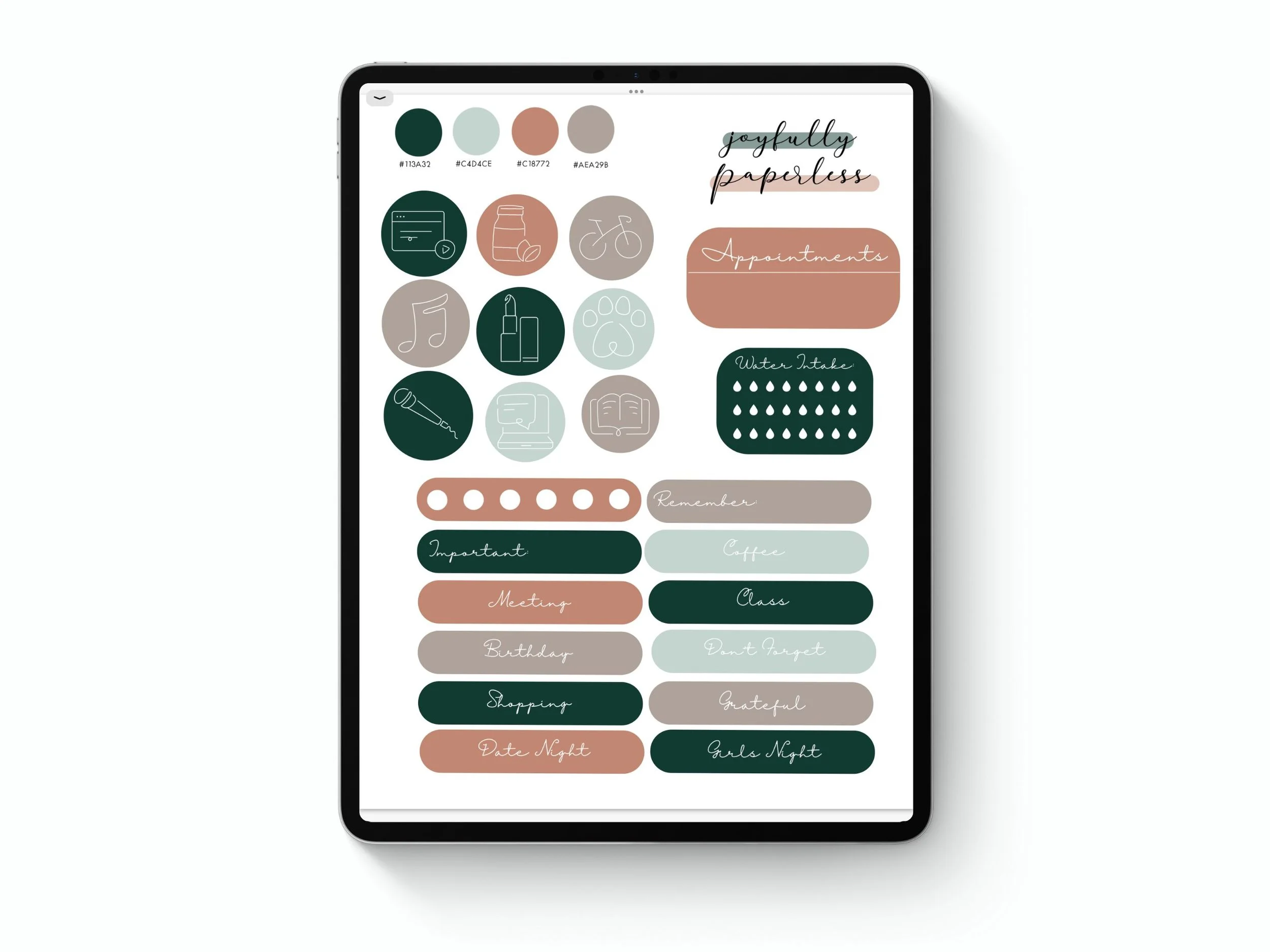GoodNotes Color-Changing Digital Stickers — Joyfully Paperless