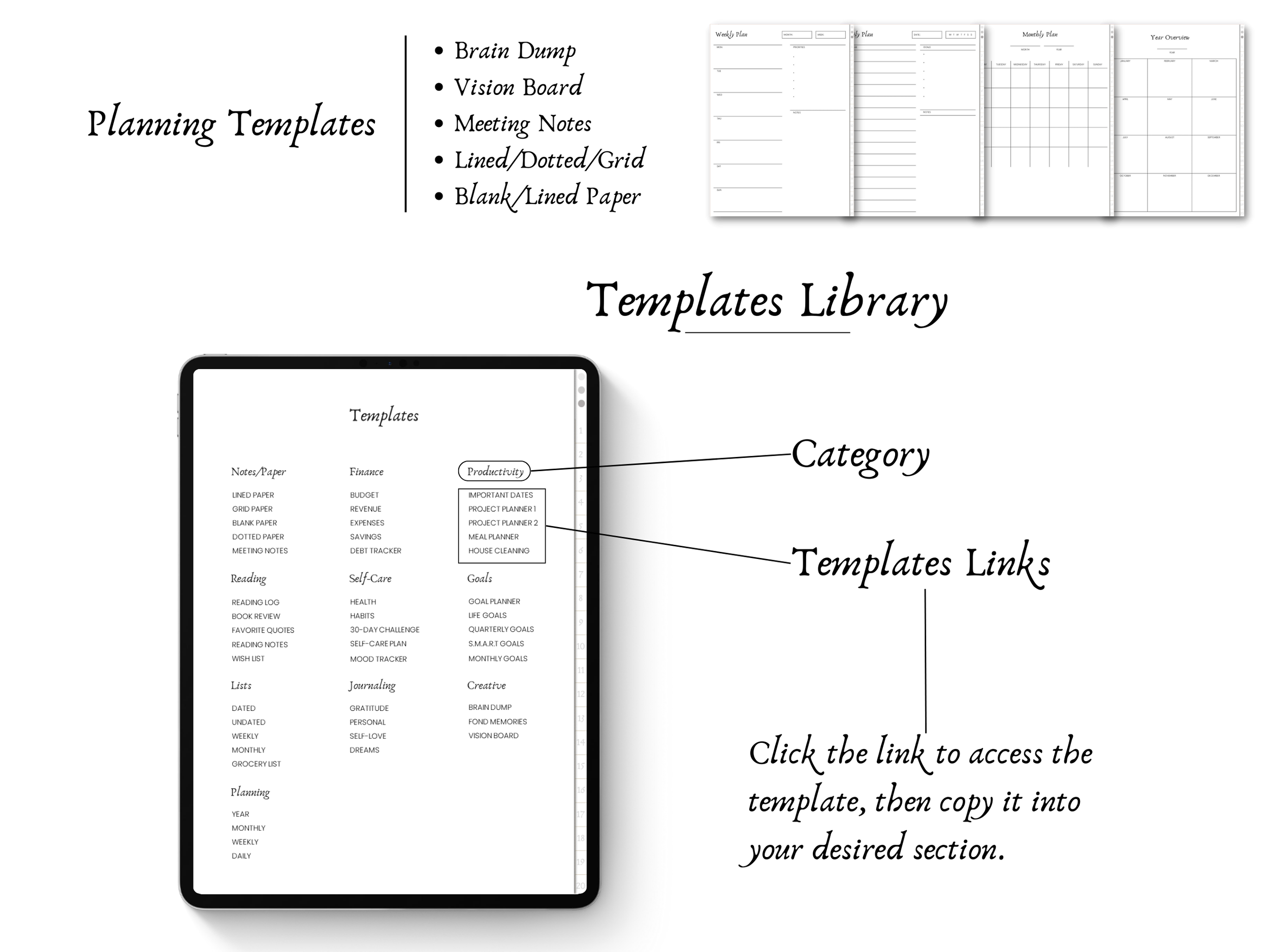 Abstract Digital Bullet Journal — Joyfully Paperless
