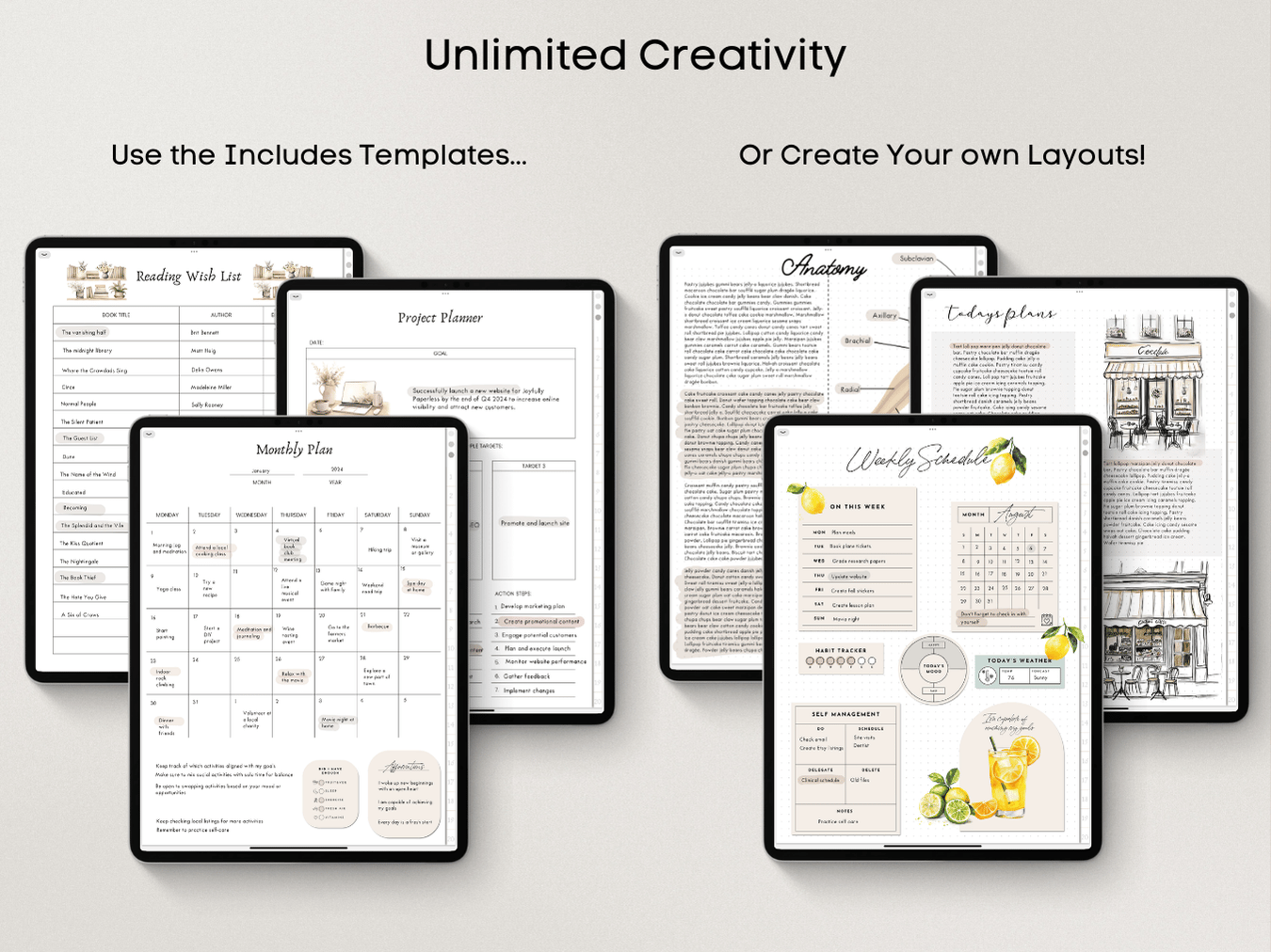 Abstract Digital Bullet Journal — Joyfully Paperless